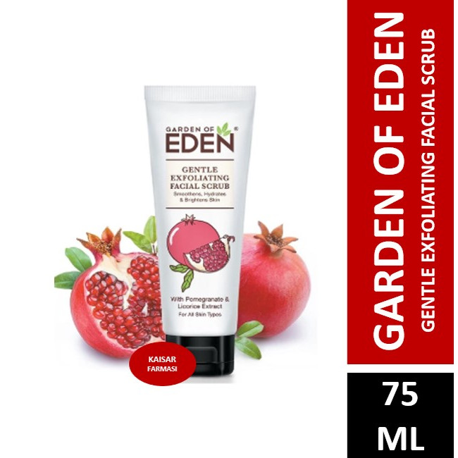 GARDEN OF EDEN GENTLE EXFOLIATING FACIAL SCRUB 75ML ( EXP 09/2025 ...