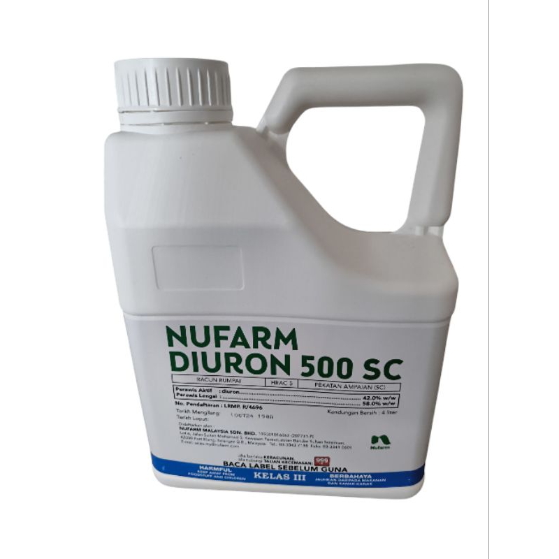 Nufarm Diuron 500SC 4 Liter Racun Rumput Sambau Degil | Shopee Malaysia