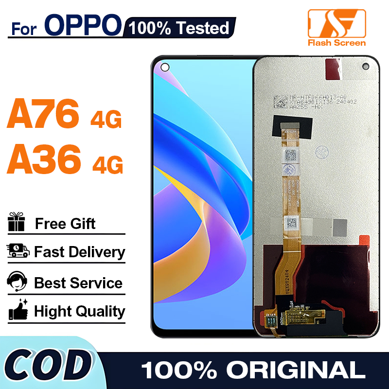 ORI LCD OPPO A76 4G/ A36 4G High-Quality Digitizer Assembly Replacement ...
