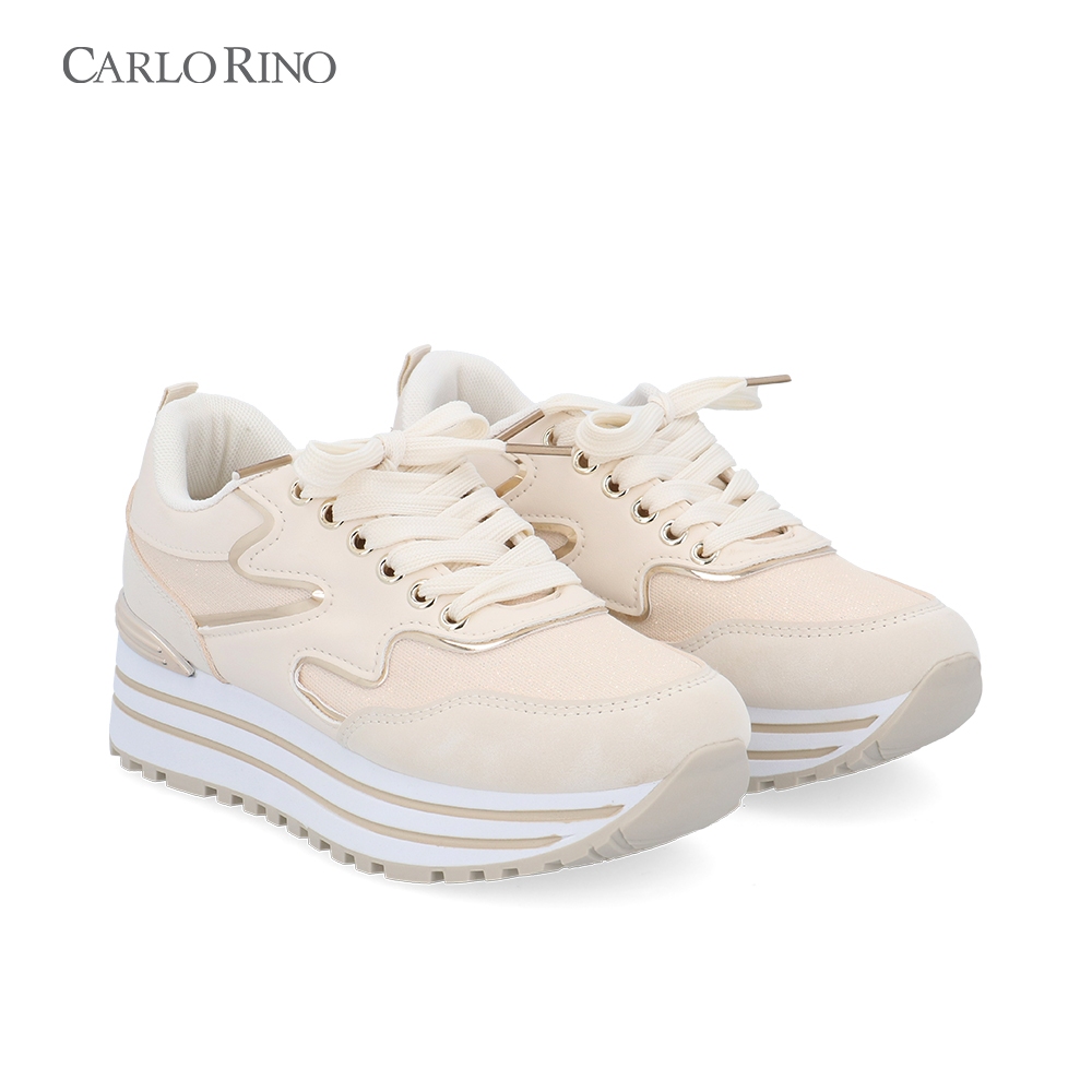 Carlo Rino Roadline Sneakers - Nude | Shopee Malaysia