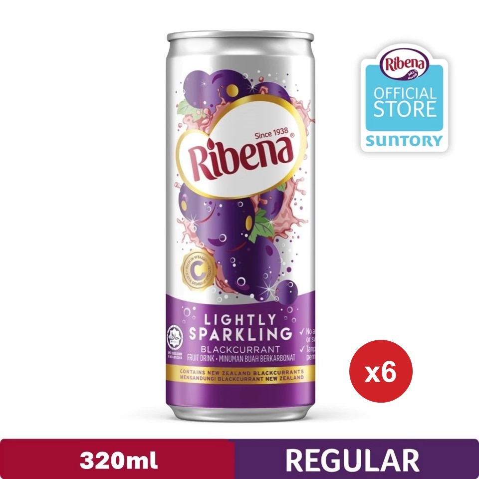 [Bundle of 6] Ribena Sparkling Can Regular 320ml | Shopee Malaysia