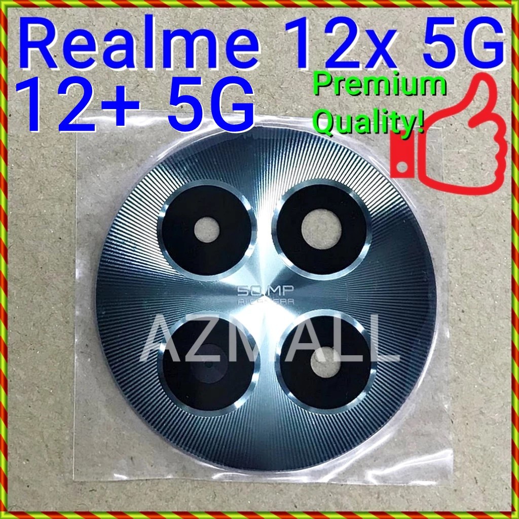 (2 Colors) NEW ORI Rear Camera Lens Glass Cover Only for Realme 12x 5G ...