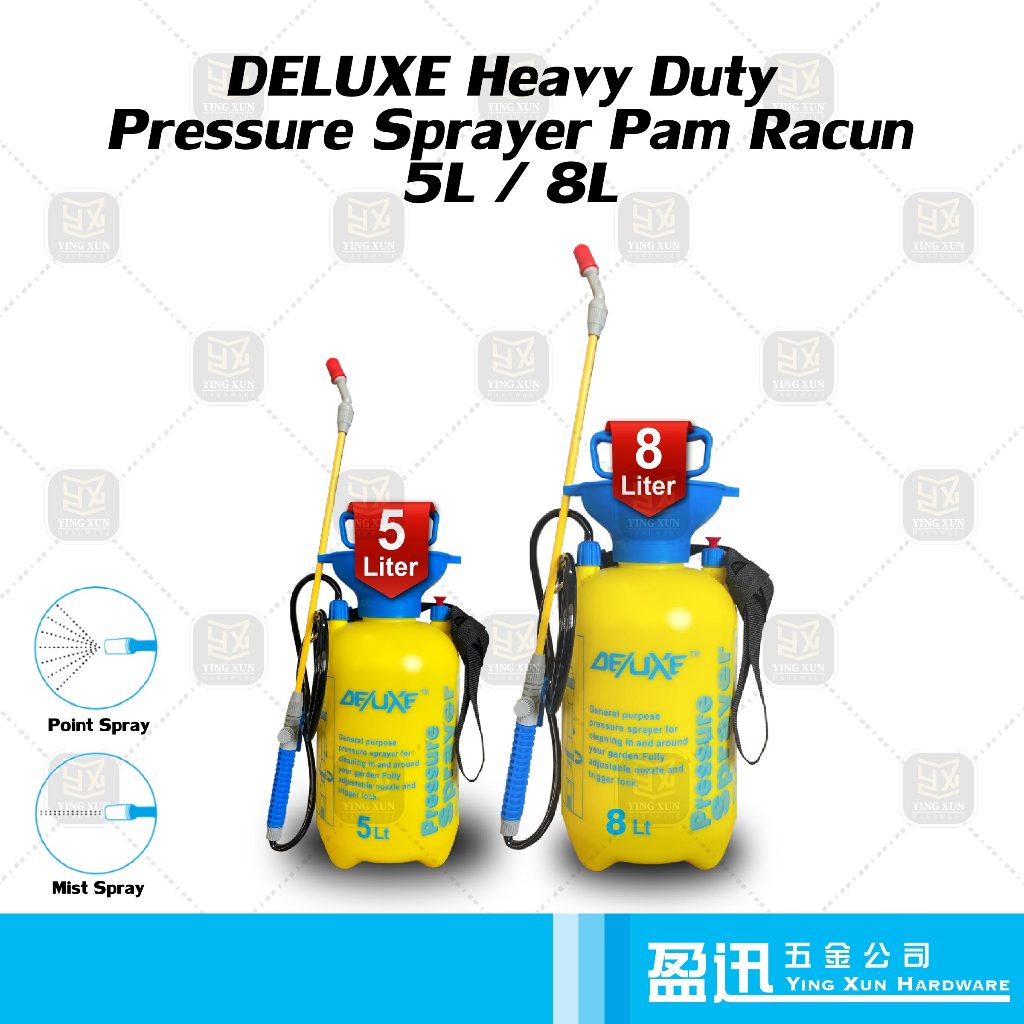 Deluxe Pressure Sprayer Pump Heavy Duty Penyembur Racun Air Pesticide ...