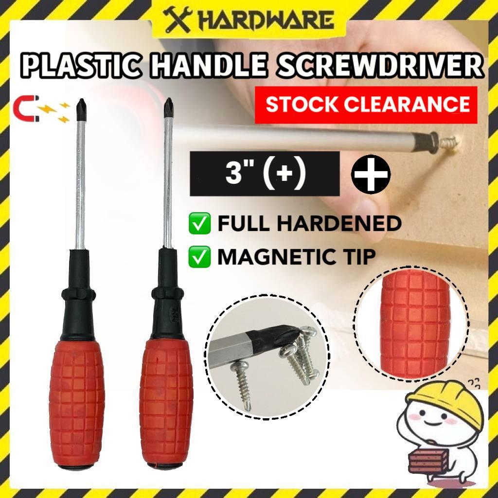 [STOCK CLEARANCE] 3" (+) PLASTIC HANDLE SCREWDRIVER/MAGNETIC ...