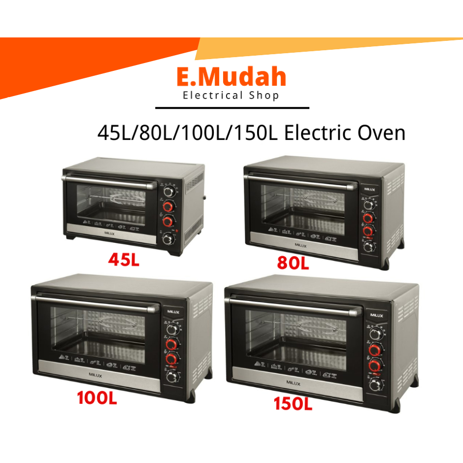 Milux 45L/80L/100L/150L Stainless Steel Electric Oven | MOT-DS45/MOT-DS80/MOT-DS100/MOT-DS150 ...