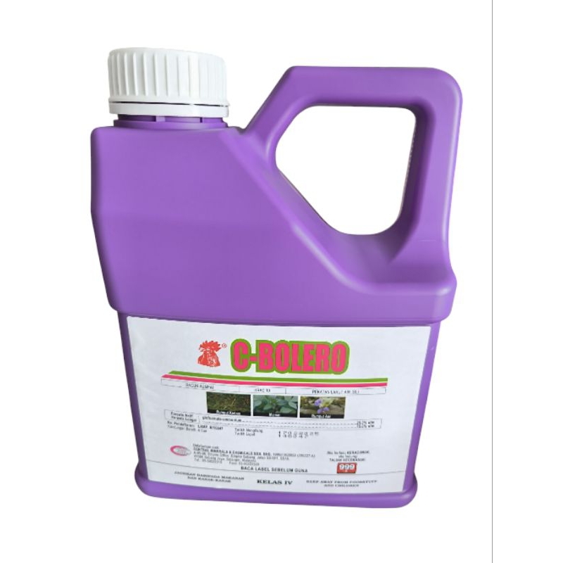 4L CMC BOLERO glufosinate ammonium 25% kuat dari Bezorol Garrant ...