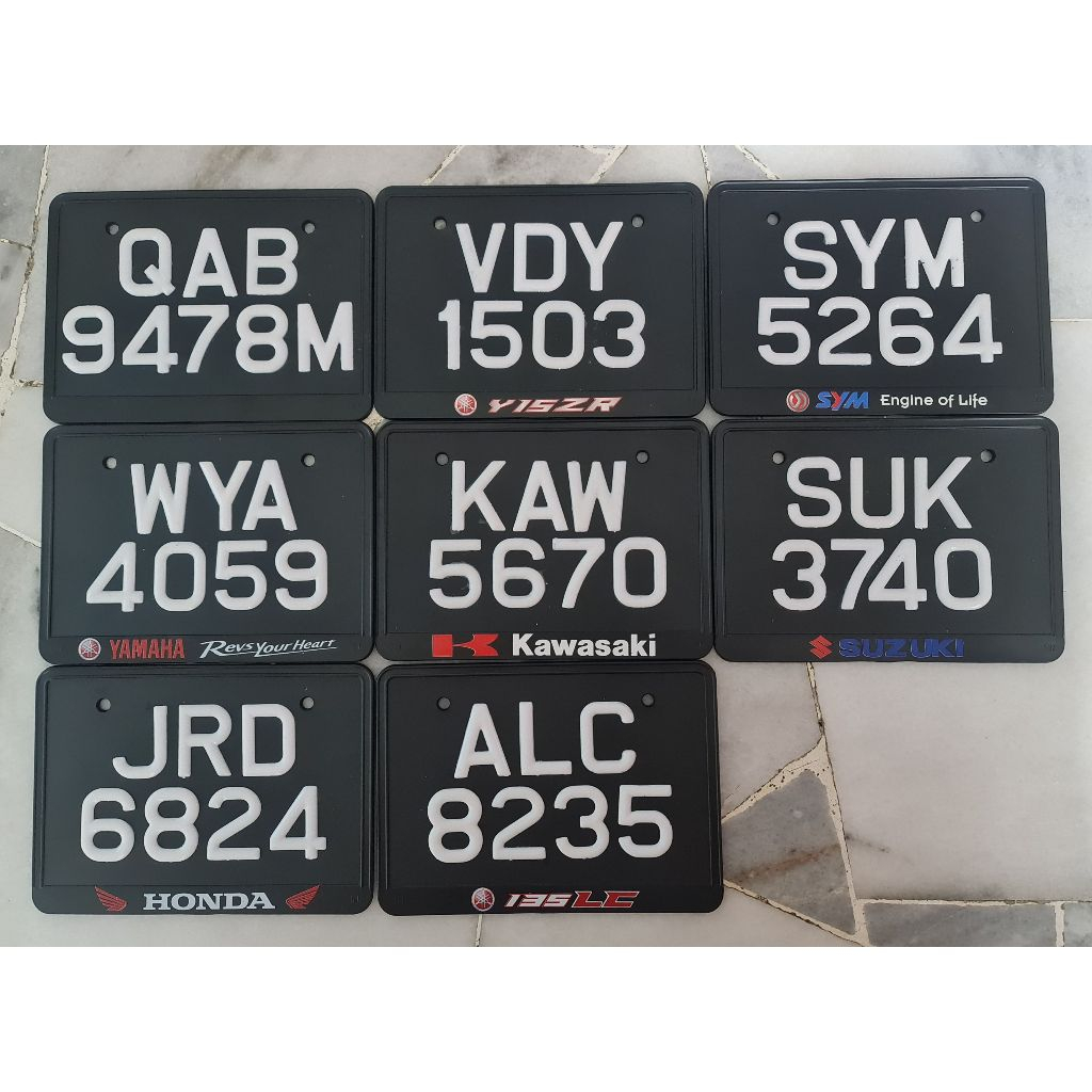 Motor Plate Kasar Original Yamaha/ Honda/ Suzuki/ Kawasaki Motorcycle ...