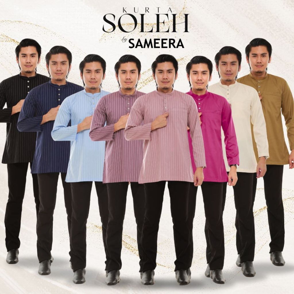 KURTA SOLEH [READY STOCK] Design Terkini Cekak Musang Cotton Jepun ...