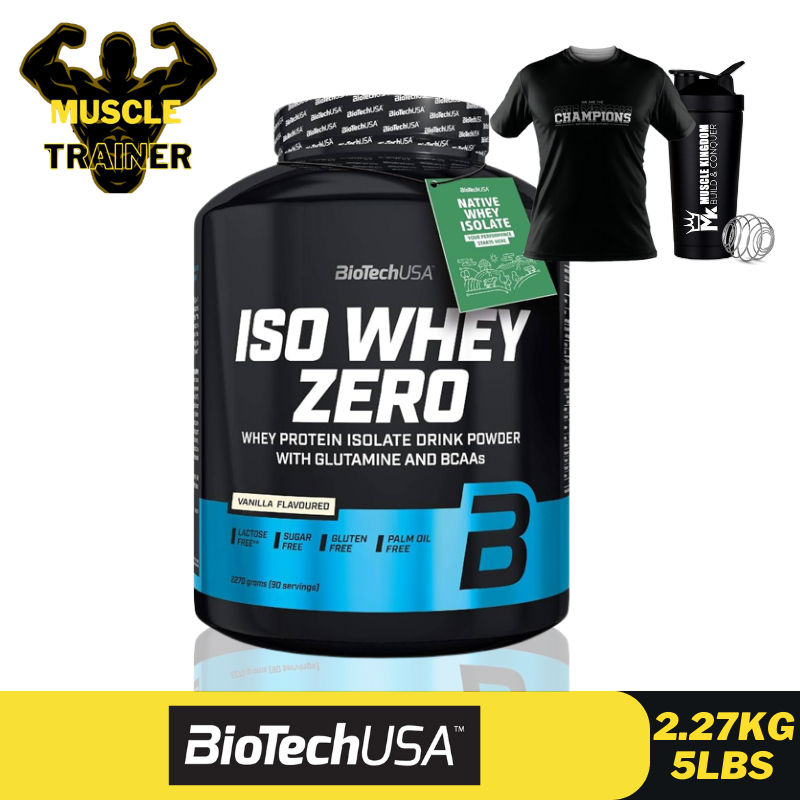 BiotechUSA Iso Whey Zero Isolate Whey Protein Usa Lactose Free Sugar ...