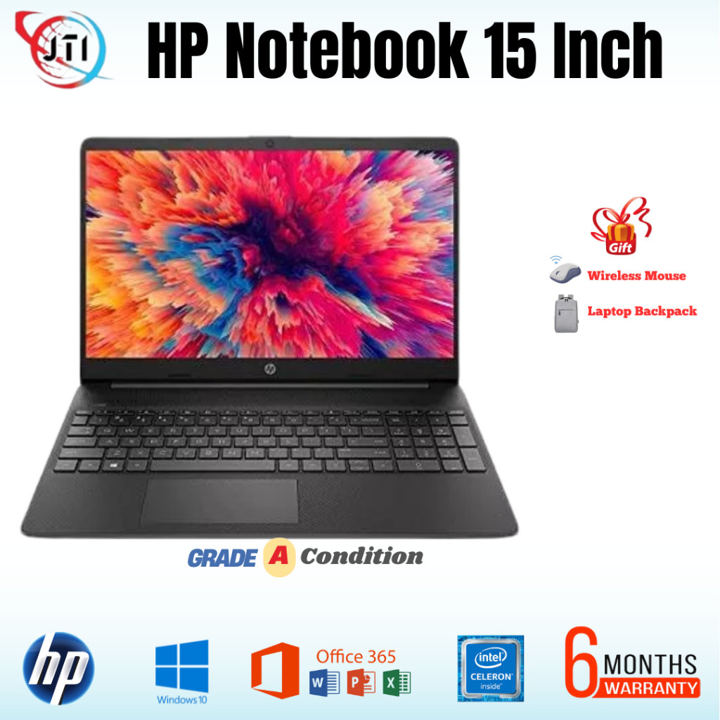 HP Notebook 15 Inch | Intel Celeron Processor | 8GB RAM /256GB SSD ...