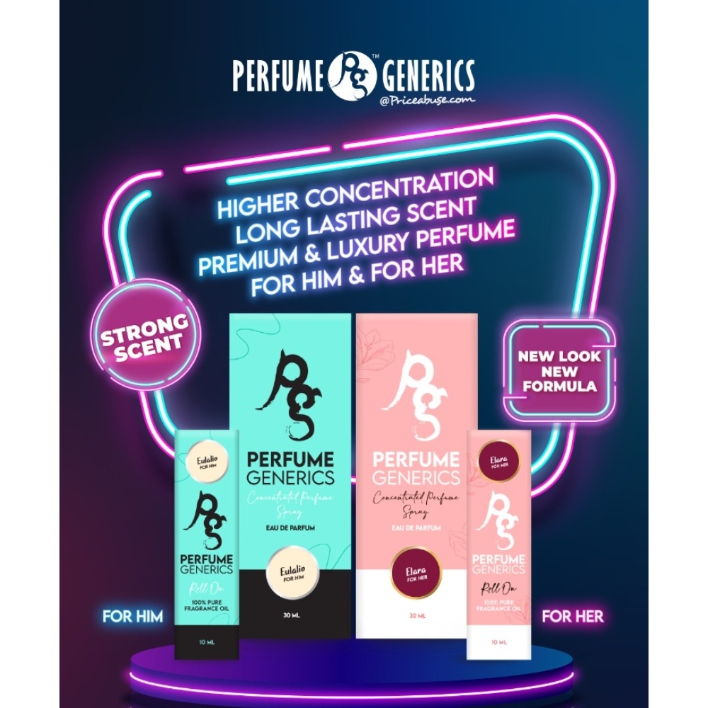 PG PERFUME GENERICS CONCENTRATED PERFUME SPRAY FOR HIM FOR HER 30ml ...