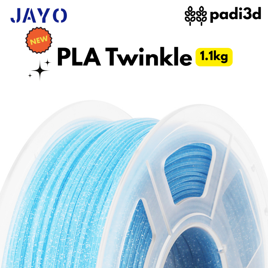 JAYO Twinkle PLA 3D Print Filament 1.1kg 1.75mm | Sparkle Shiny Glitter ...