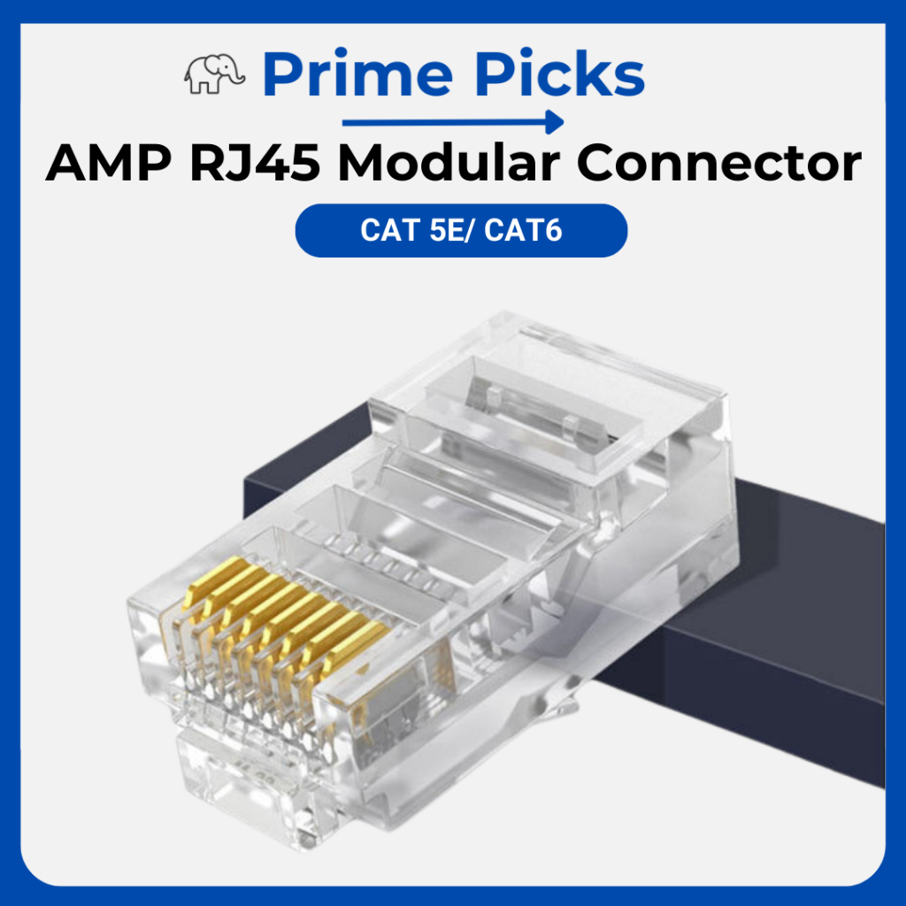AMP RJ45 CAT5E / CAT6 MODULAR CONNECTOR | Shopee Malaysia