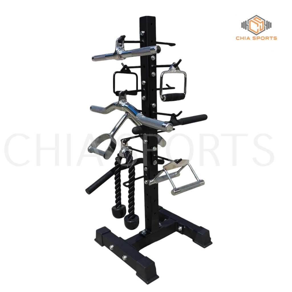 Cable Attachment Storage Rack Lat Pulldown Ba Vertical Machine Stand ...