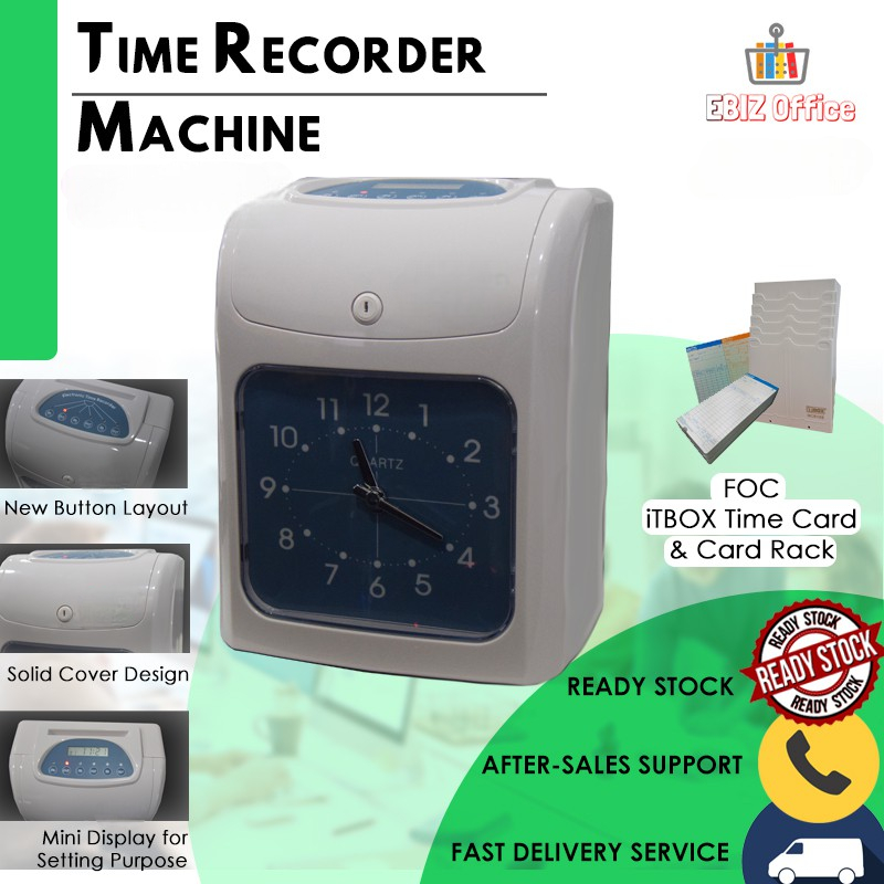Time Recorder | Punch Card Machine | Attendance Machine | Mesin ...
