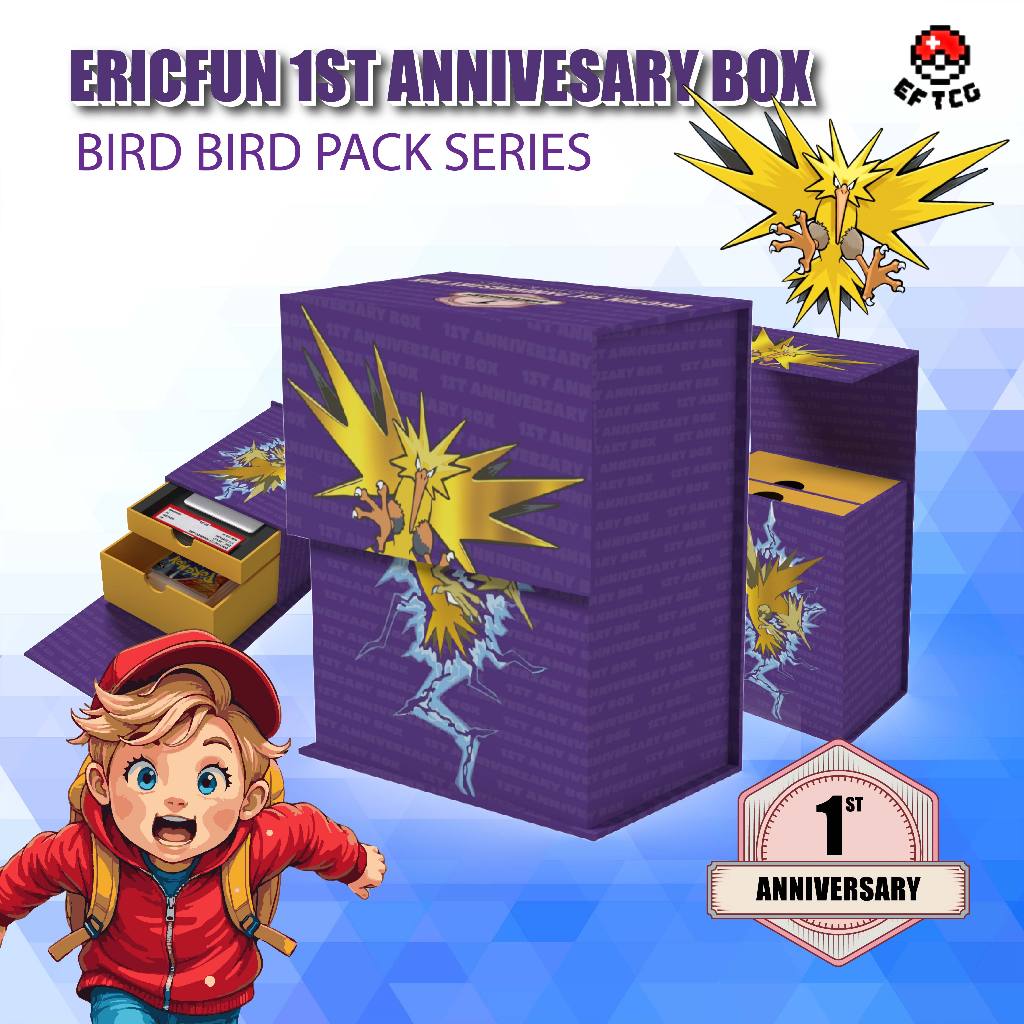 (BBB)POKEMON TCG ERICFUN 1ST ANNIVESARY BOX(1 BOX/3 BOX/6 BOX) | Shopee ...
