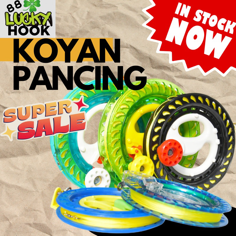 Koyan Pancing Fishing Line Winder Reel Hollow Crystal Sea Fishing Wheel ...