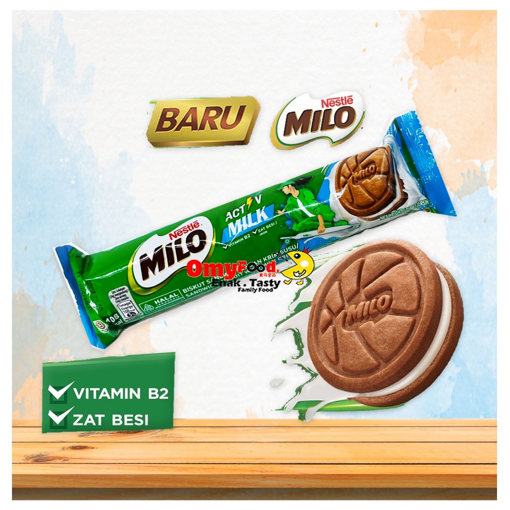 104g Nestle Milo Activ Milk Biscuit [OmyFood] | Shopee Malaysia