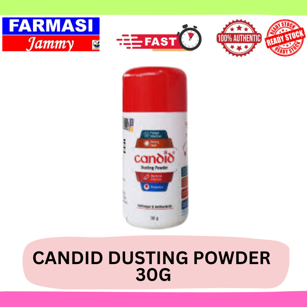 CANDID DUSTING POWDER 30G | FUNGAL INFECTION & PRICKLY HEAT | Shopee ...