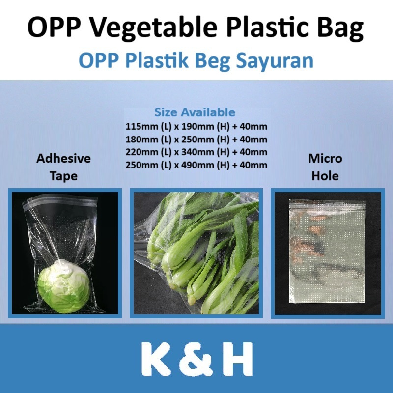 Beg Plastik Sayur (100pcs) Vegetable Bag / Plastic Bag with Micro Hole ...