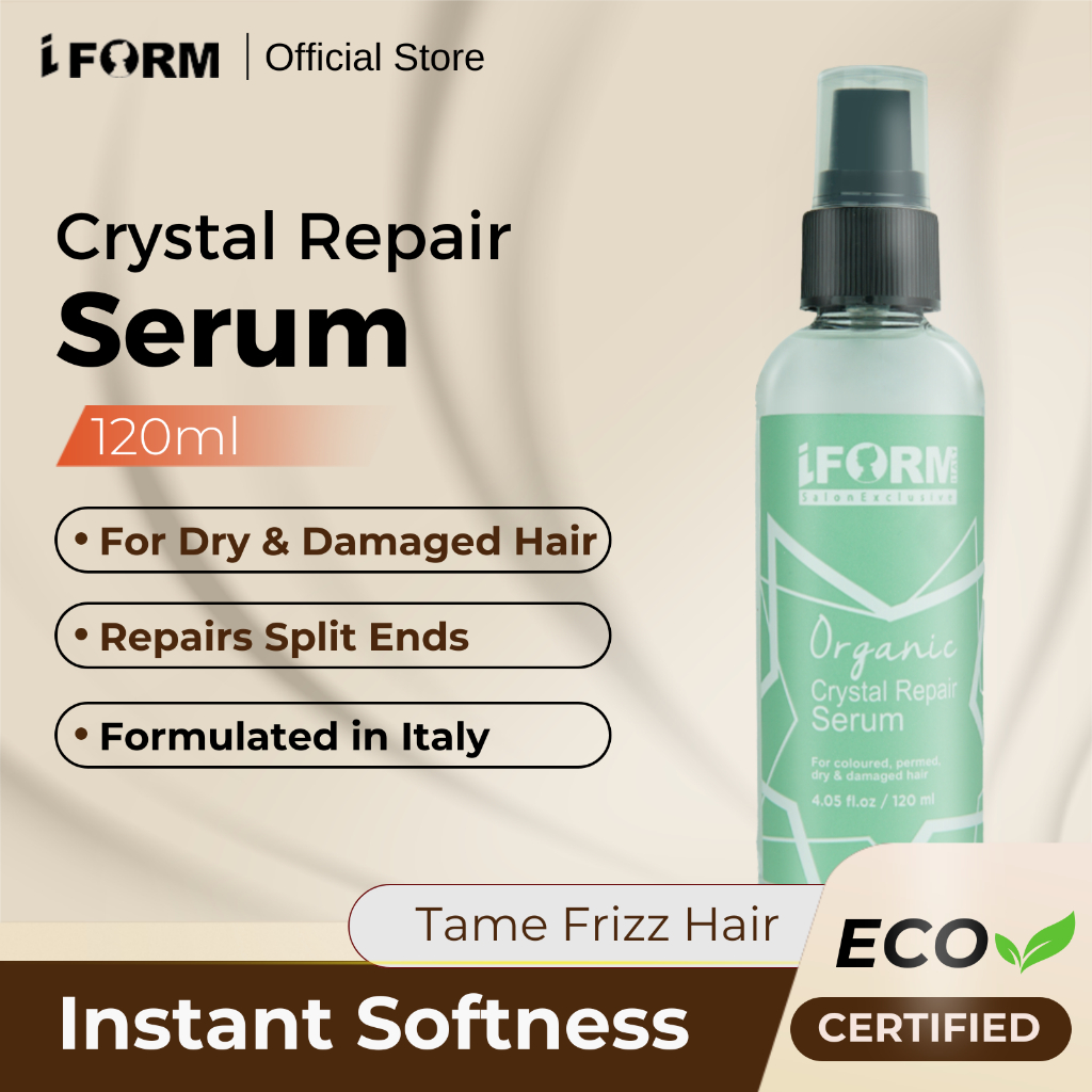 IFORM Hair Organic Crystal Repair Serum (120ml) | Shopee Malaysia