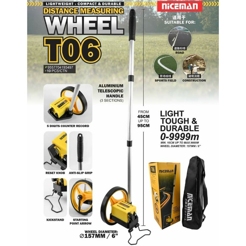 T06 NICEMAN DISTANCE MEASURING WHEEL 150mm | Shopee Malaysia