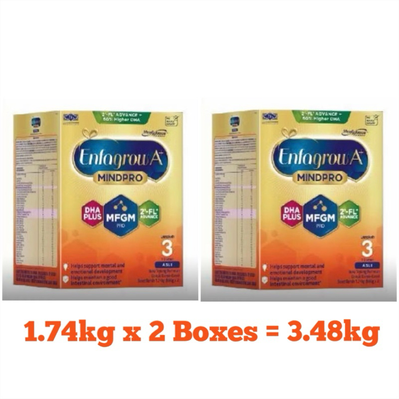 Enfagrow A+ MindPro 2'-FL Step 3 Original - Vanilla - 3.48kg (Milk ...