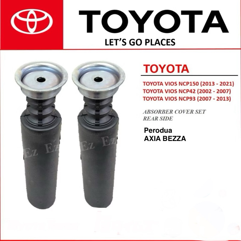 1PAIR VIOS NCP42 AXIA BEZZA REAR ABSORBER COVER WITH BUSH | Shopee Malaysia