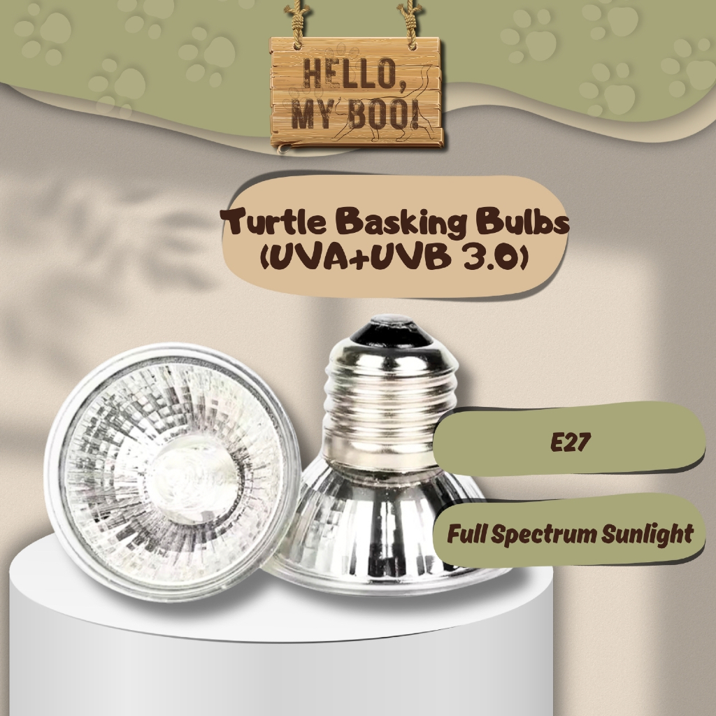 🐢Turtle Basking Bulbs (UVA+UVB 3.0)🐢 | Full Spectrum Light for Turtles & Reptiles | 25W / 50W ...
