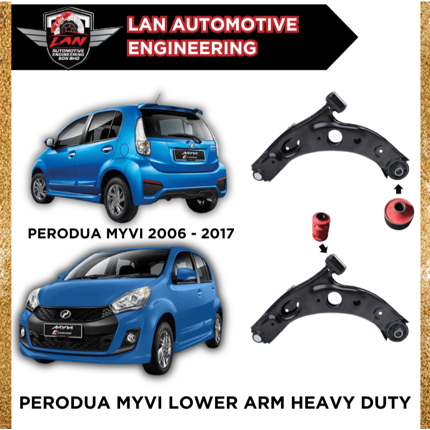 FRONT LOWER ARM BUSH (BIG/SMALL) SET FOR PERODUA MYVI 2005 - 2017 ...