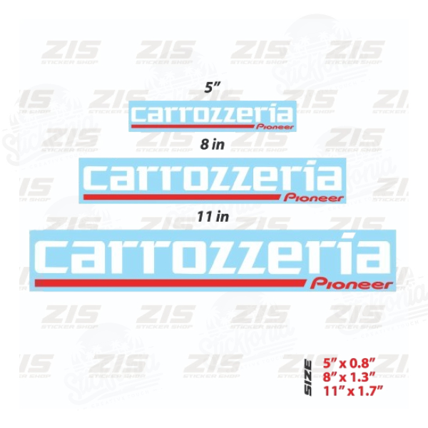 Sticker CARROZZERIA PIONEER / Die-Cut Vinyl Sticker | Shopee Malaysia