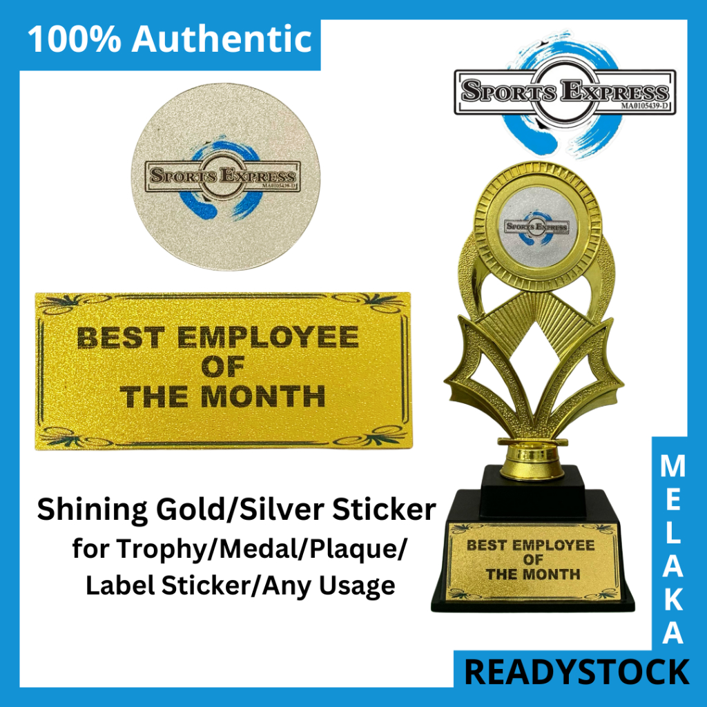 Shining Sticker & Wording for Medal/Trophy/Plaque (Round/Rectangle ...