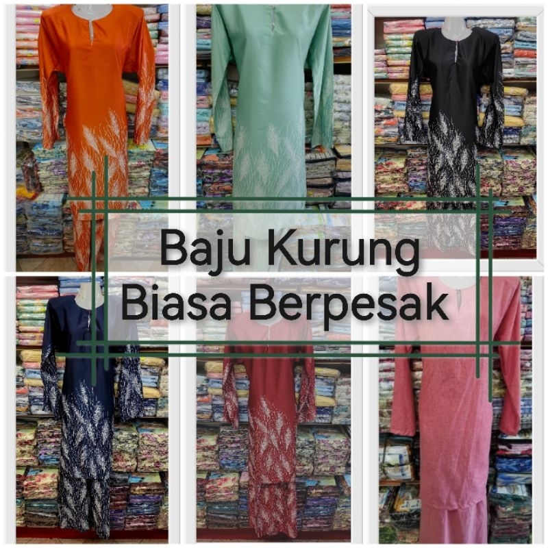 GKIJ [8]Baju Kurung Pesak Kain Susun Tepi Corak Batik dan lain-lain ...
