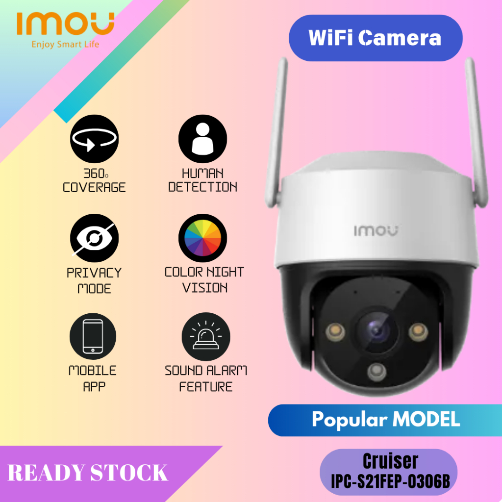 Dahua Imou CCTV Cruiser SE+ Wifi Camera 2MP/4MP (Popular Model) AI ...