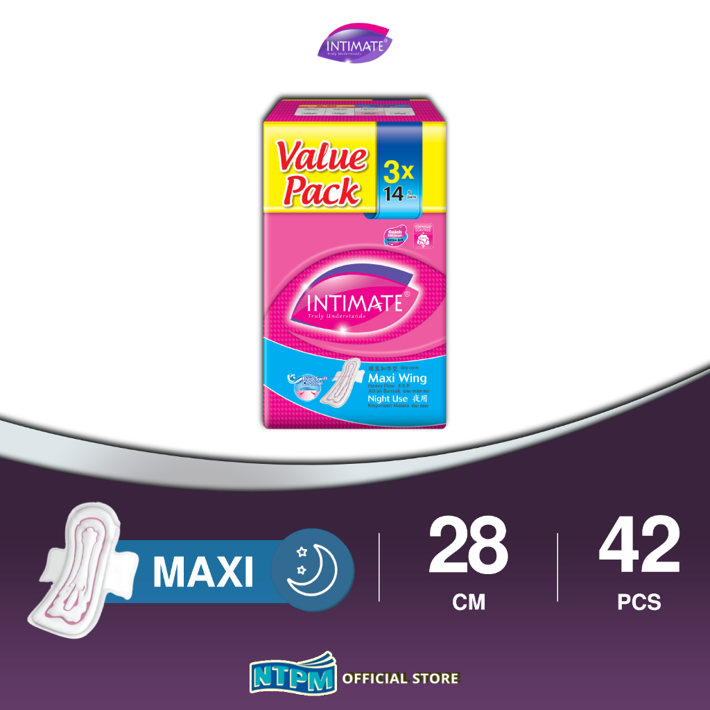 (M103) Intimate Nitelong Maxi Wing 280mm (14's x 3) | Shopee Malaysia