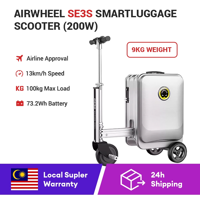 Airwheel SE3S Ride Boarding Luggage 20L Electric Smart Luggage Scooter ...