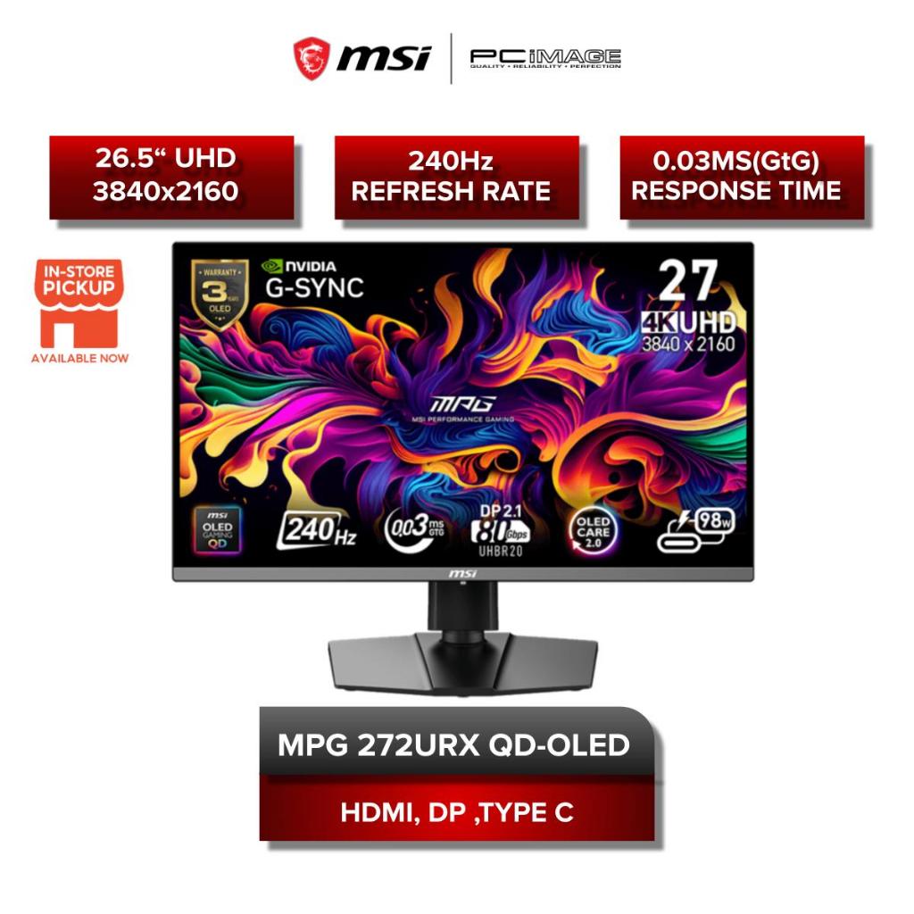 MSI MPG 272URX QD-OLED 26.5" | 3840X2160 | 0.03MS | UHD | 240HZ | QD ...