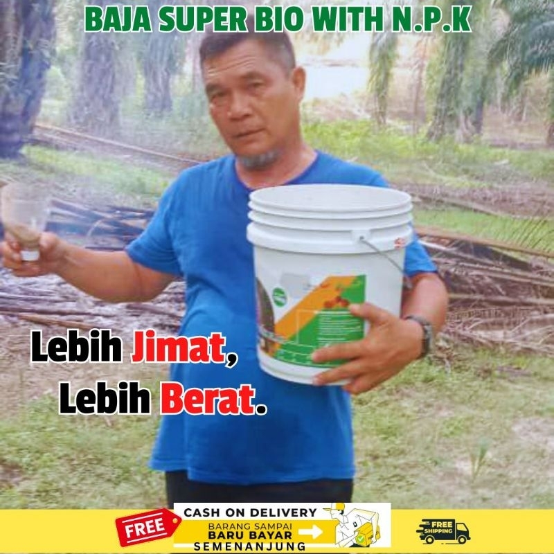 PAKEJ SILVER 3 TONG BAJA SUPER BIO WITH NPK- 10 KG (Baja Sawit, Buah-buahan Dan Sayuran ...