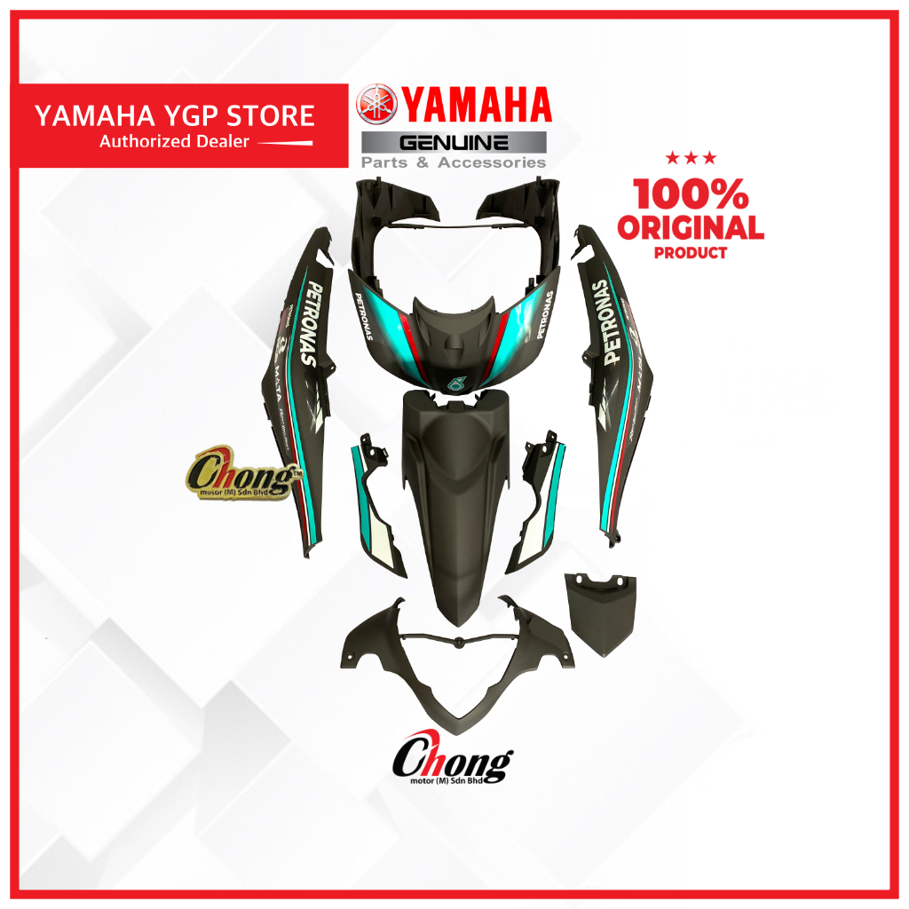 Yamaha Lagenda 115 Fi/ SRL115 ZR Fi Body Cover Set & Sticker (Petronas ...