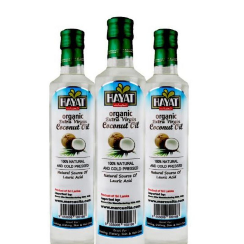 Hayat minyak kelapa extra virgin organik 250ML/ Hayat coconut oil ...
