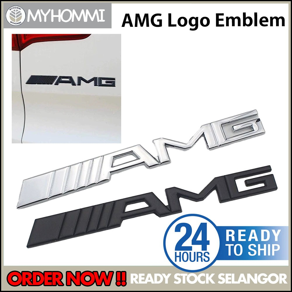 Mercedes Benz AMG Logo AMG Emblem A35 A45 C43 C63 E63 CLA45 GLA45 GLC63 ...