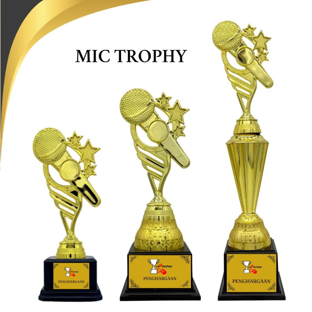 Trofi Mikrofon – Jenis Plastik/Trophy Microphone – Plastic Type ...