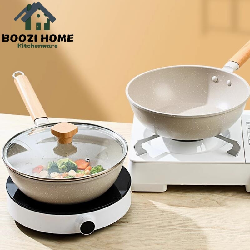 Maifan Stone Periuk non-stick pan 20CM/24CM//28CM induction gas cooker ...