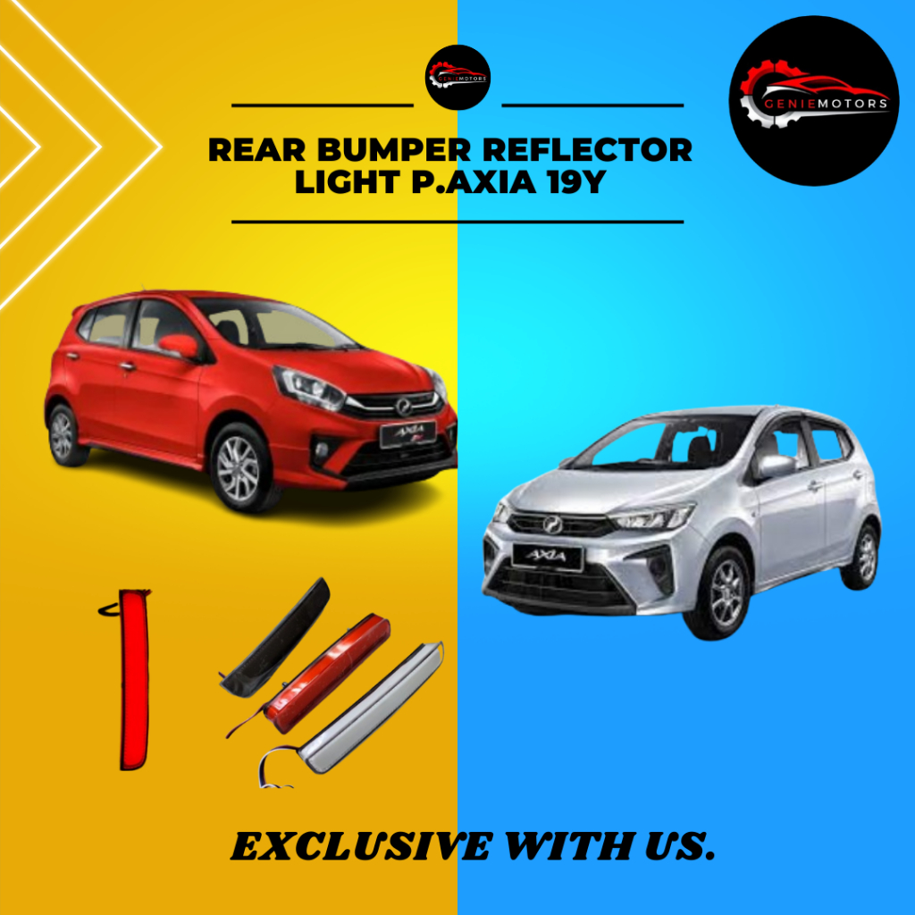 PERODUA AXIA STYLE REAR BUMPER LAMPU LAMP REFLECTOR LIGHT LED RUNNING ...