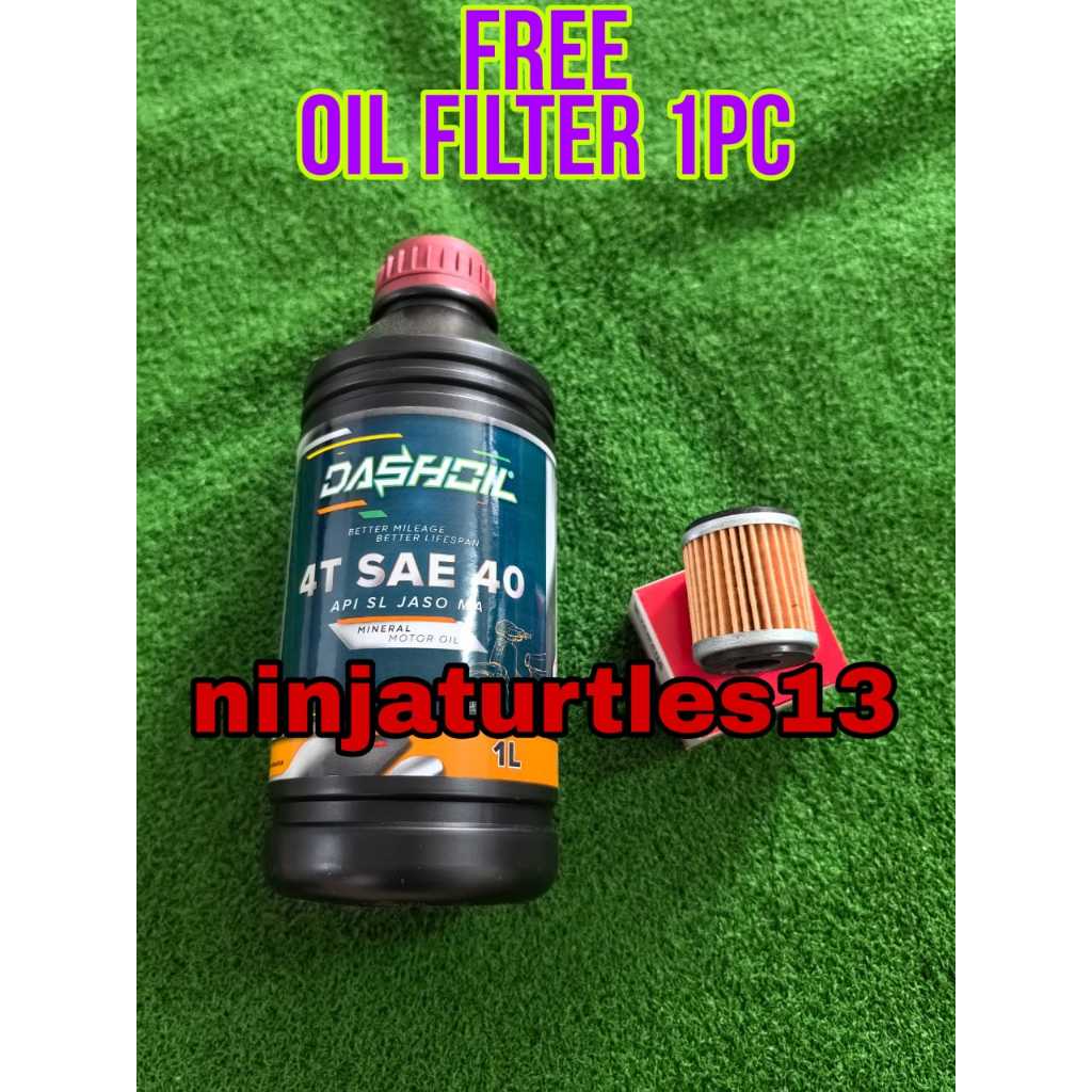 DashOil 4T SAE40 1L Mineral SL Motorcycle Engine Oil Minyak Hitam ...