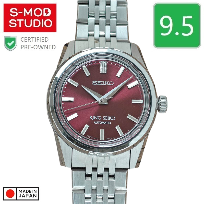King Seiko 37mm Automatic Sunburst Wine Red SDKS009 SPB287J1 6R31 Japan ...