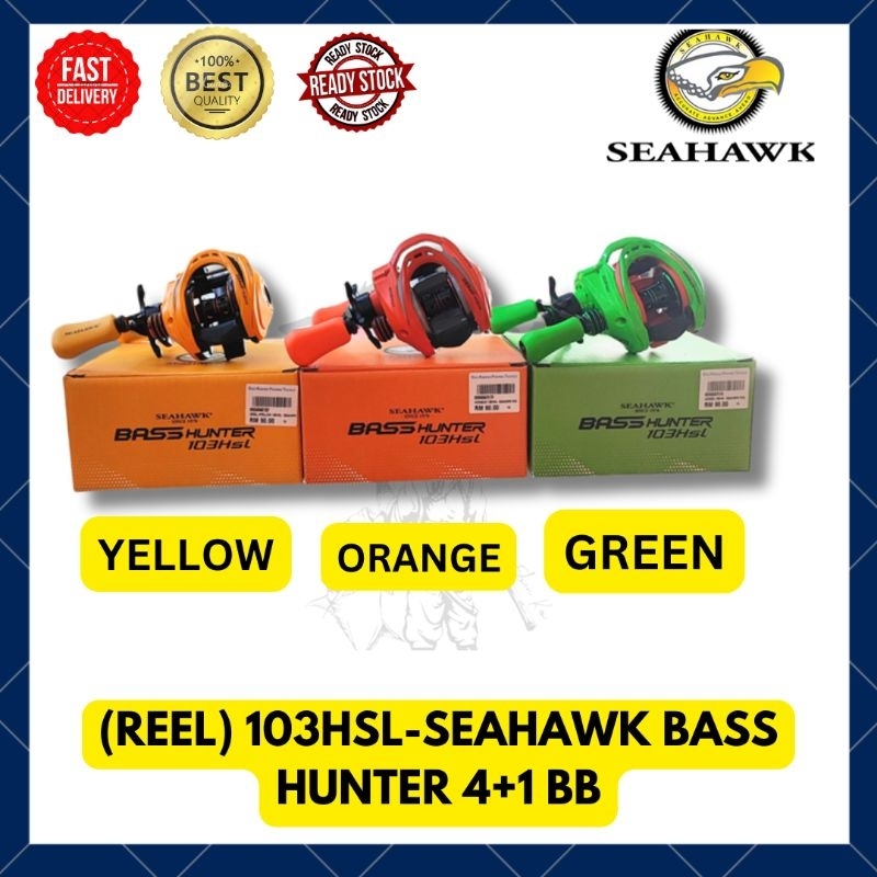 (REEL) 103HSL-SEAHAWK BASS HUNTER 4+1BB | Shopee Malaysia