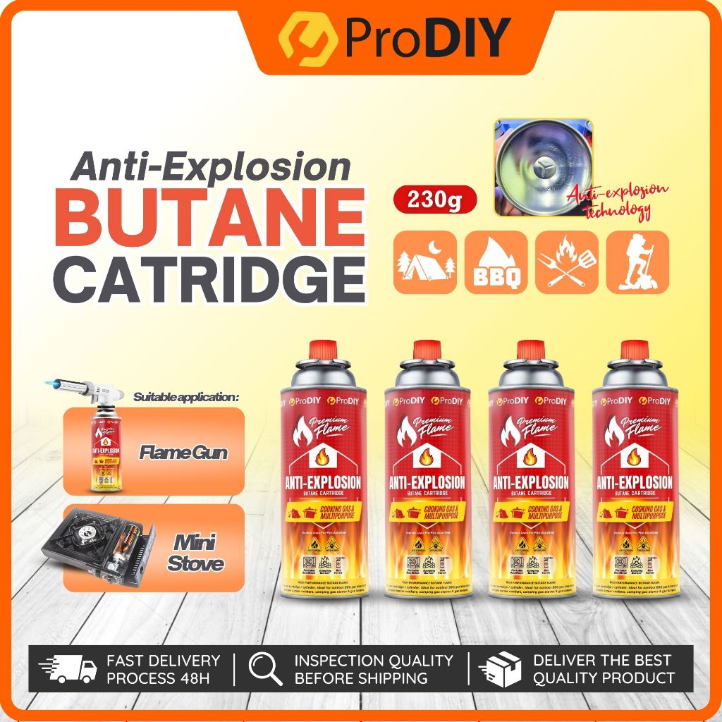 2pcs/4pcs High Quality Anti-Explosion Butane Gas Can for Flame Gun Mini ...