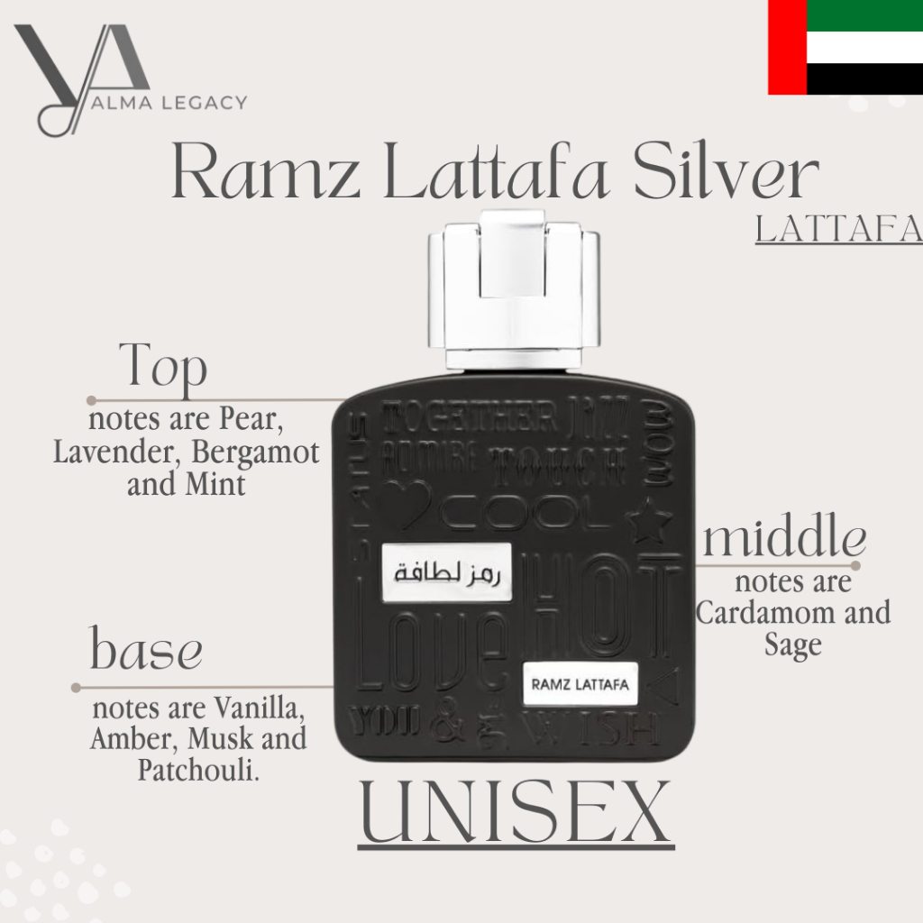 lattafa shop Ramz Lattafa silver fragrance EDP 100ml Arabian perfume ...