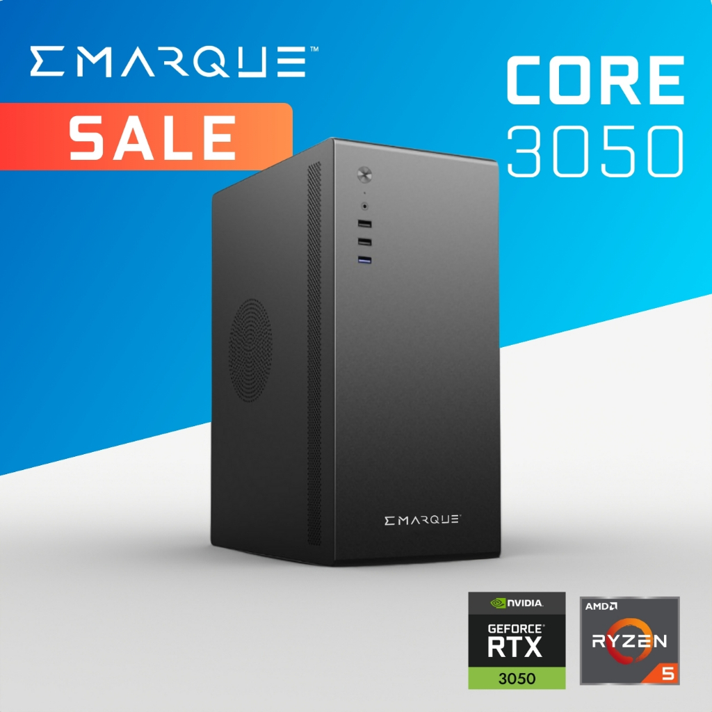 EMARQUE CORE 3050 - AMD Ryzen 5 5500 / GeForce RTX 3050 Gaming PC ...